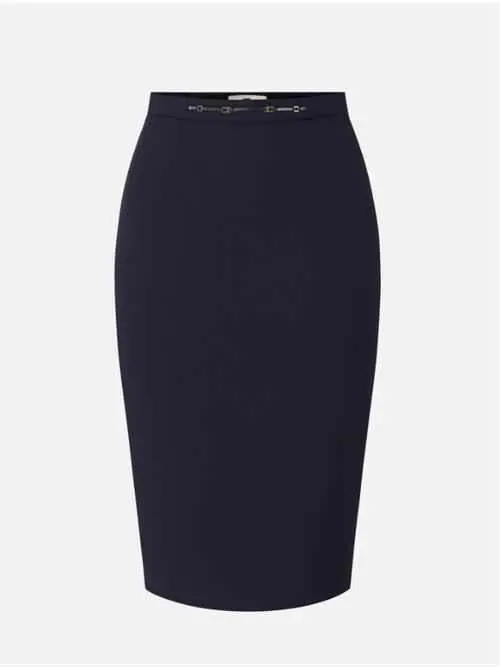 Elisabetta Franchi Pencil Skirt With Buckled Detail