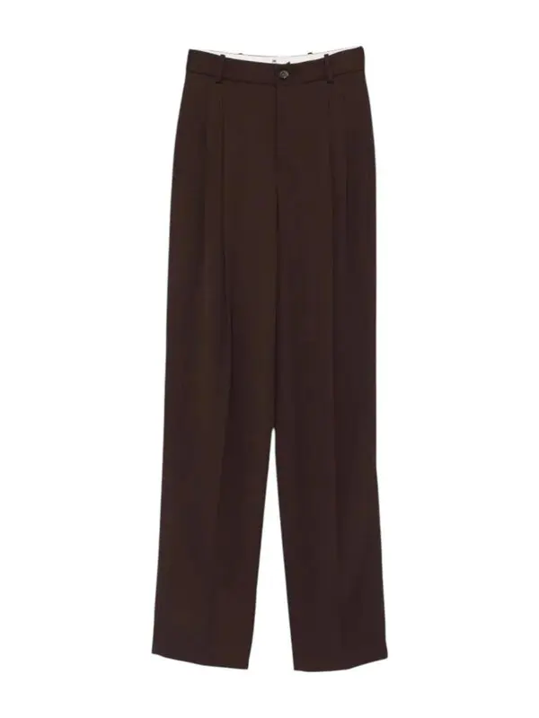 Elisabetta Franchi High-waisted Tailored Trousers - Cacao