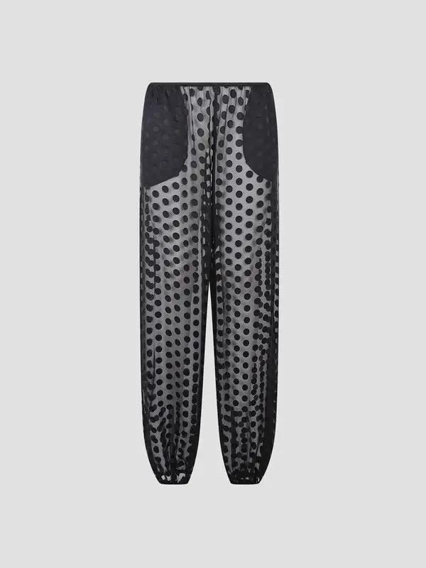 THE FRANKIE SHOP Orissa Sheer Polka Dot Balloon Pants