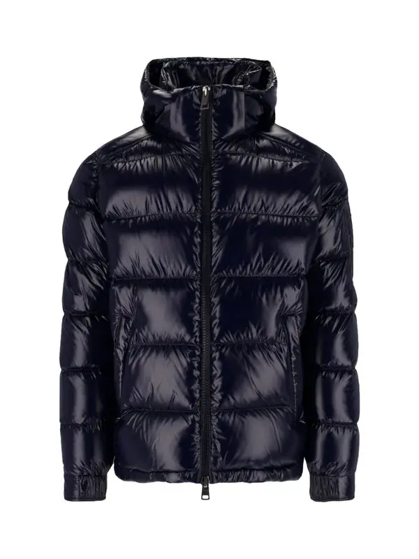 Herno Hooded Quilted Puffer Jacket - Blue