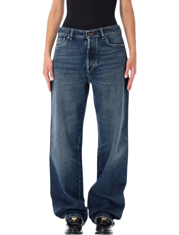 Miu Miu Washed Sandblasted Boyfriend Jeans