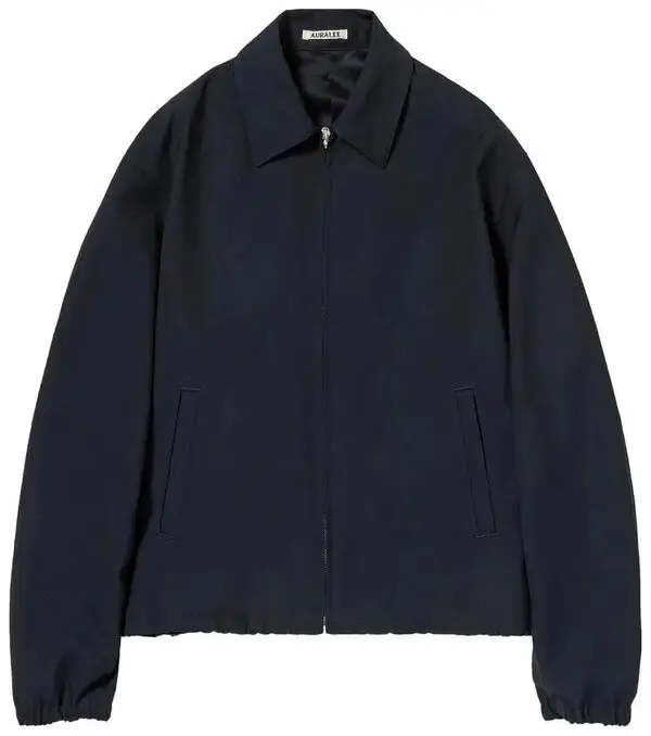 Auralee Hopsack Zip Blouson