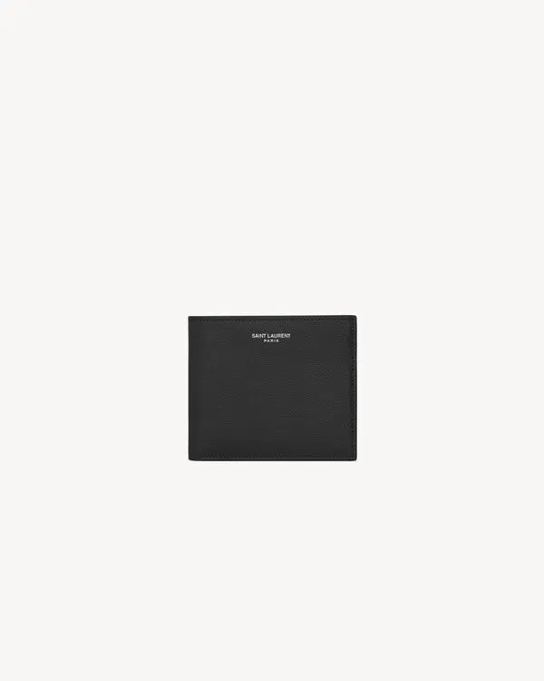 Saint Laurent East/west Wallet In 100% Calf Leather - 1000