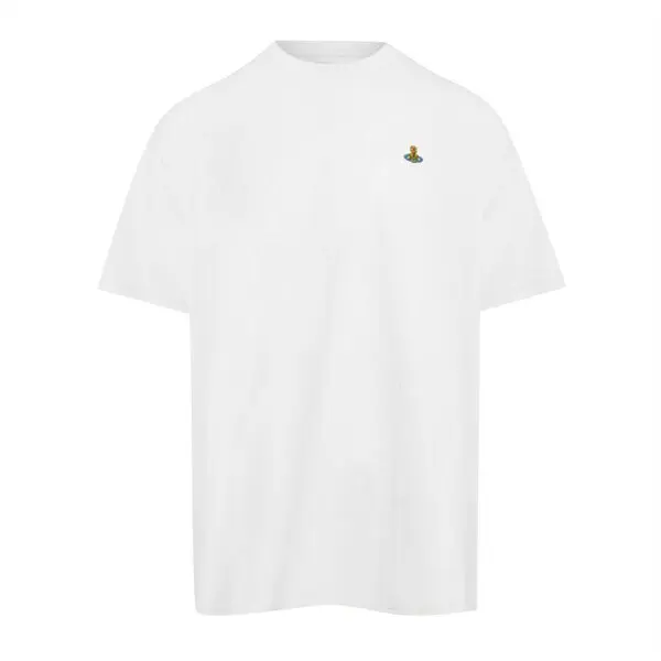 VIVIENNE WESTWOOD Oversized Tee With Multicolor Orb Design - White