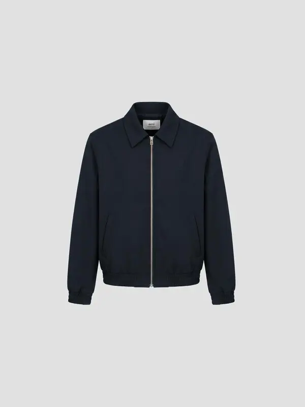AMI Paris Zip Pocket Cotton Blazer