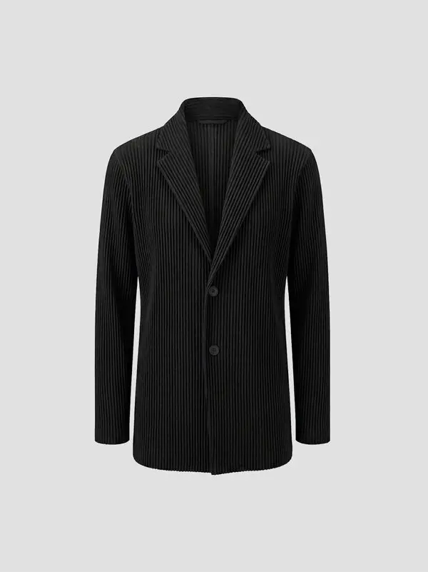 Issey Miyake Plissé Textured Jacket