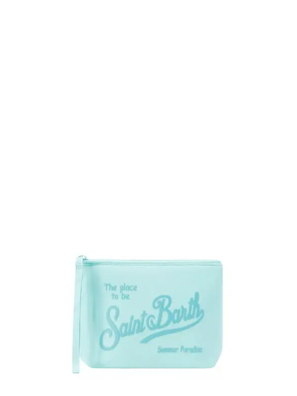 MC2 SAINT BARTH Graphic Zip Pouch - Light Blue