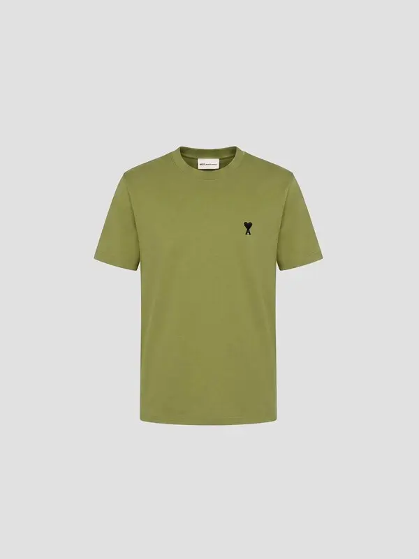 AMI Paris Classic Fit Graphic T-shirt - Matcha