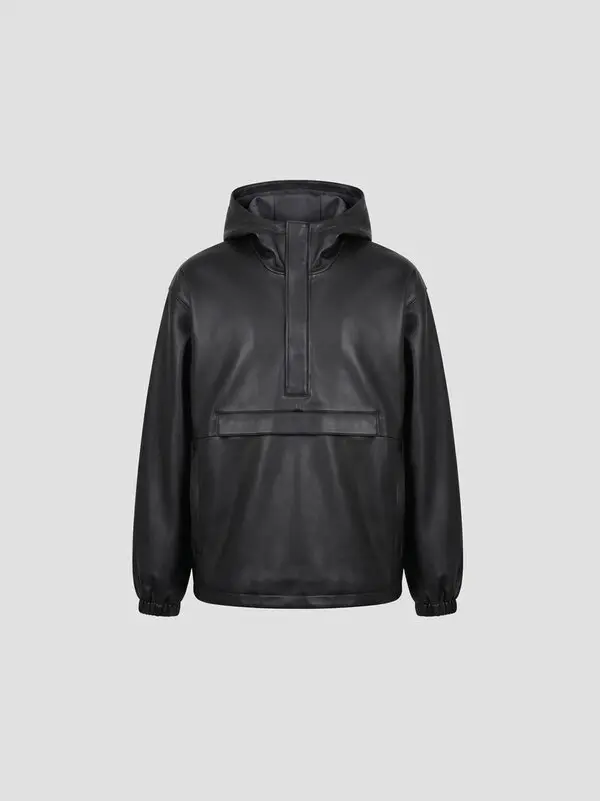 RÓHE Oversized Leather Anorak Jacket
