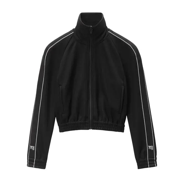 Alexander Wang Track Jacket With Logo Webbing And Zip Up Closure