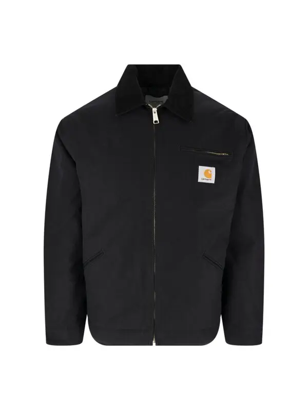 Carhartt Work In Progress Zip Front Cotton Work Jacket - Black