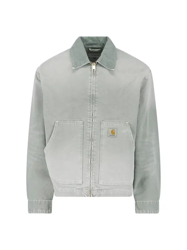 Carhartt Work In Progress Zip Front Cotton Work Jacket - Green