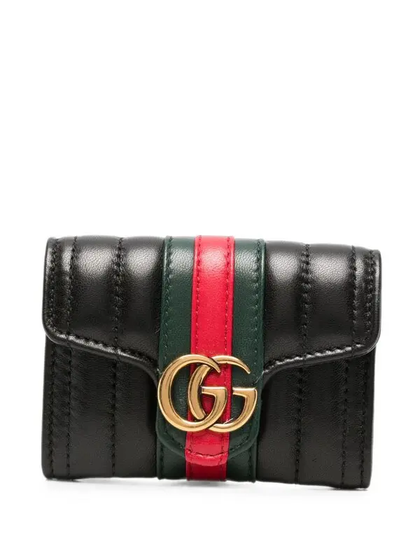 Gucci Gg Marmont Small Leather Wallet - Black