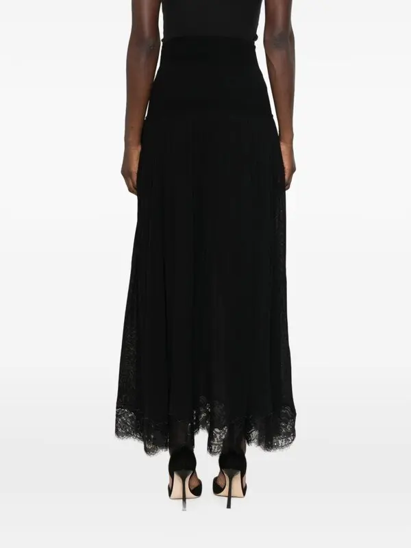 Zimmermann Valiant Lace Maxi Skirt - Black