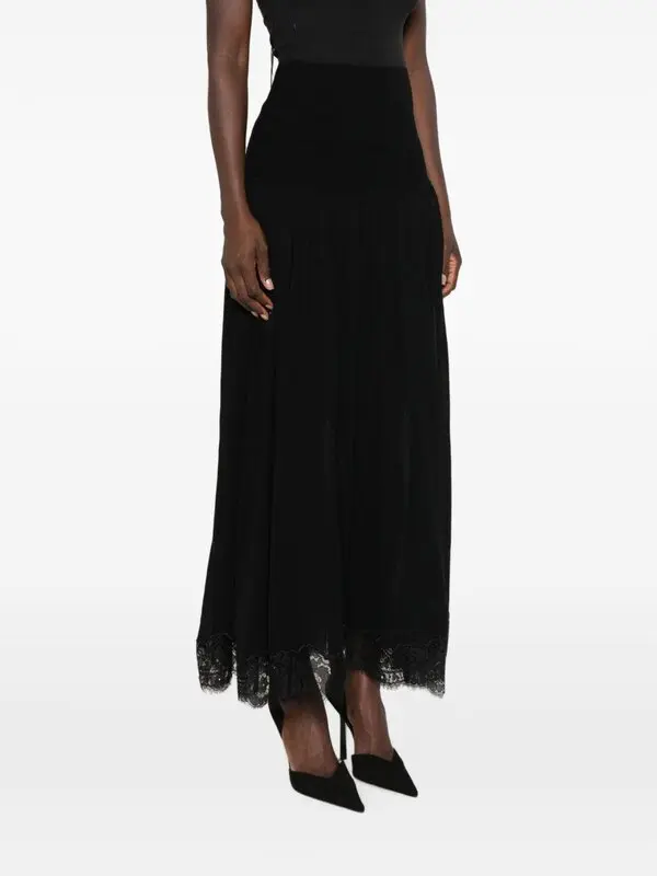 Zimmermann Valiant Lace Maxi Skirt - Black