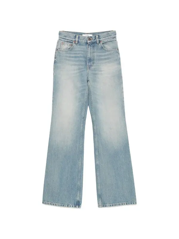 Chloé Flared Leg Denim Jeans - Sky Blue