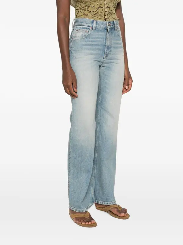 Chloé Flared Leg Denim Jeans - Sky Blue