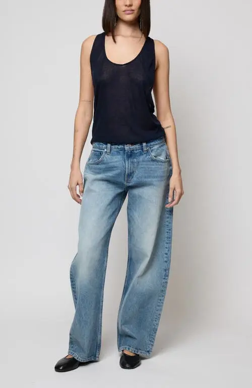 EB DENIM Shifter Bowed Wide Leg Jeans