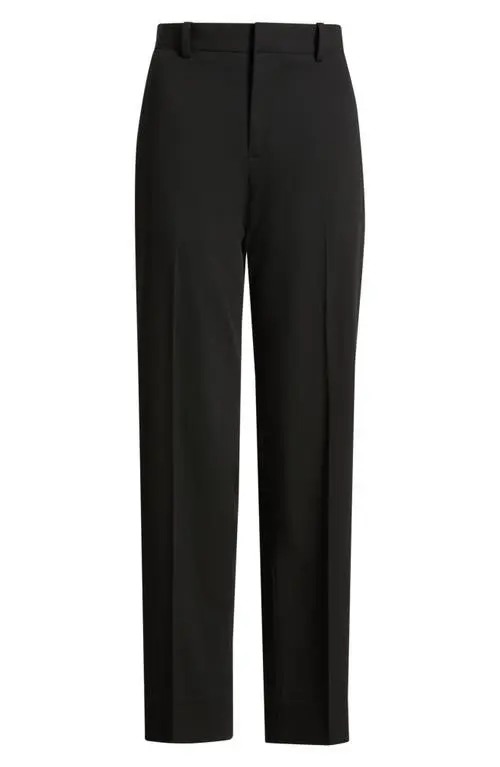 OPEN EDIT Skinny Fit Pleated Suit Pants - Black