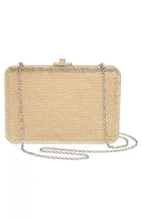 Judith Leiber Slim Slide Clutch - Silver Prosecco