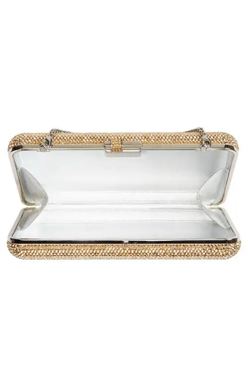 Judith Leiber Slim Slide Clutch - Silver Prosecco