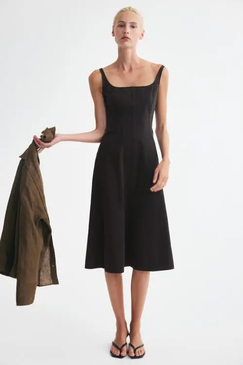 H&M Denim Midi Dress
