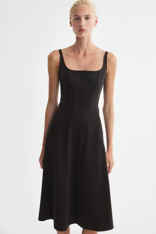 H&M Denim Midi Dress