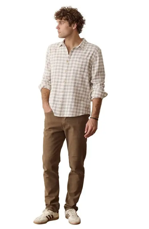 Marine Layer Classic Stretch Check Button-up Shirt