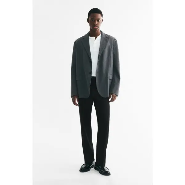 H&M Regular-fit Tailored Pants - Black
