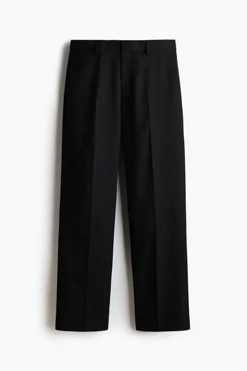 H&M Regular-fit Tailored Pants - Black