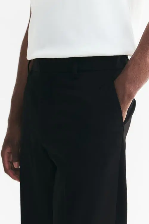 H&M Regular-fit Tailored Pants - Black