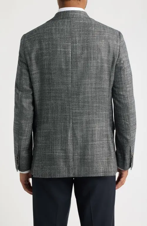 JACK VICTOR Mcallen Herringbone Wool & Silk Sport Coat