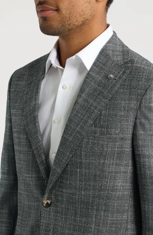JACK VICTOR Mcallen Herringbone Wool & Silk Sport Coat