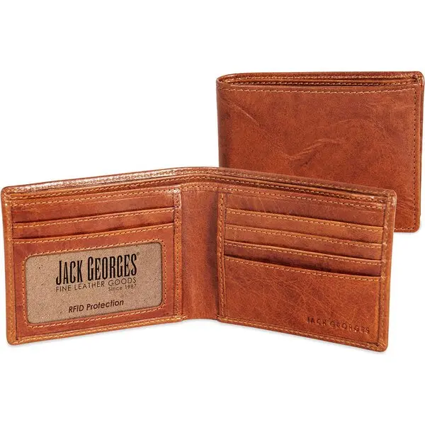 JACK GEORGES Voyager Bifold Wallet - Honey