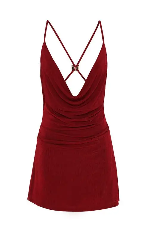 SASHA THERESE Kalani Mini Dress - Red
