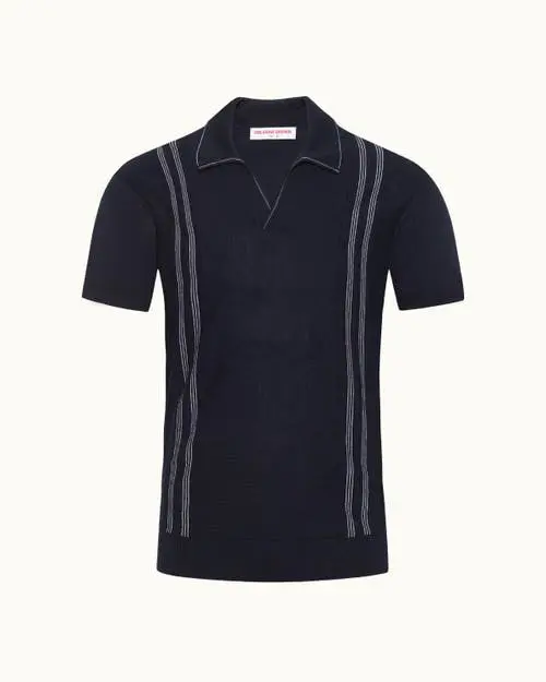Orlebar Brown Horton Tailored Fit Silk Cotton Polo Shirt