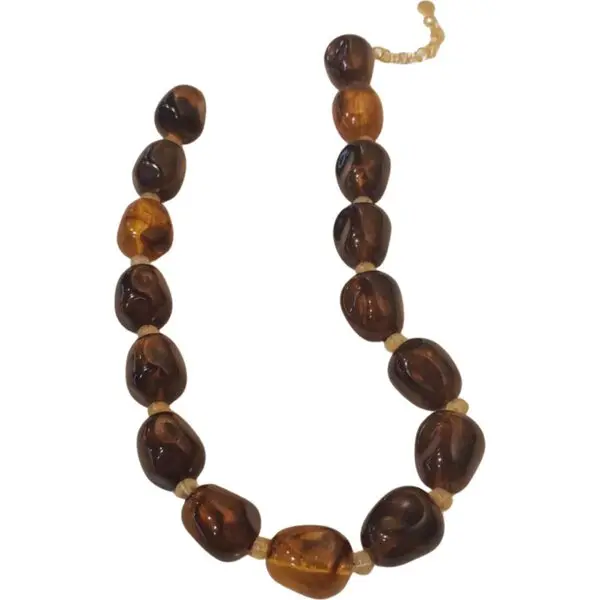 MACRAE & CO. Amber Glow Beaded Necklace