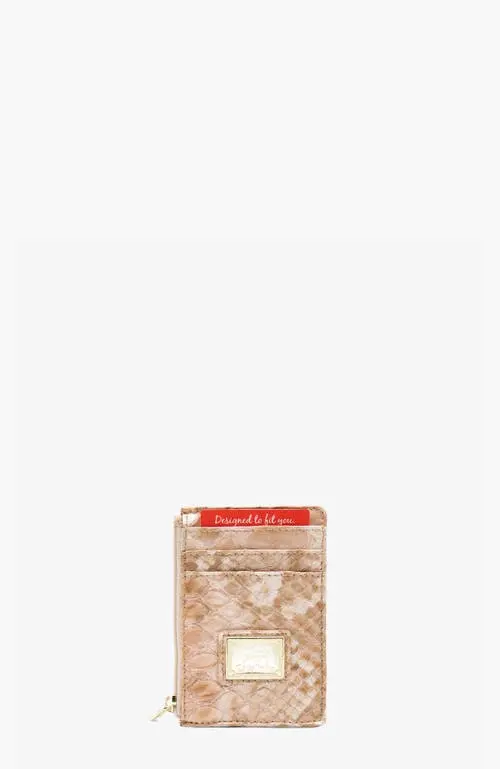CAVALINHO Gallop Patent Leather Slim Card Holder 573 - Beige