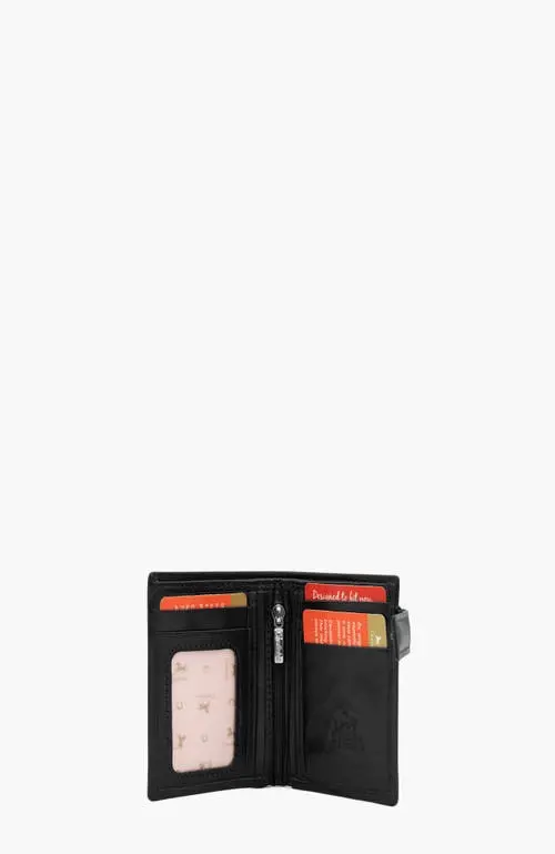CAVALINHO Gentleman Bifold Slim Leather Wallet 526 - Black