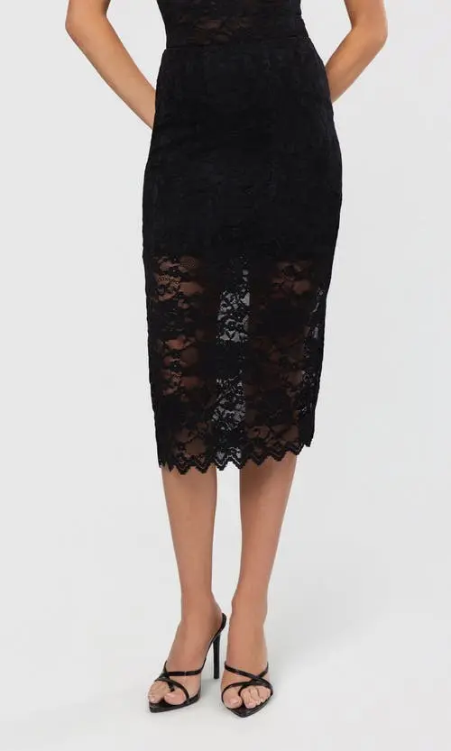 Generation Love Kiera Lace Midi Skirt
