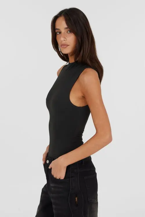 SASHA THERESE Adeline Bodysuit - Black