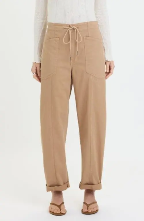 DAZE Villa Drawstring Pants - Latte