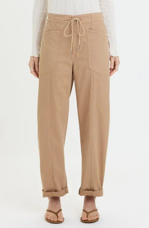 DAZE Villa Drawstring Pants - Latte