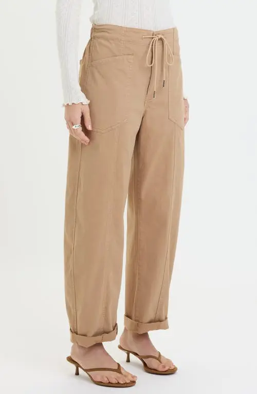 DAZE Villa Drawstring Pants - Latte