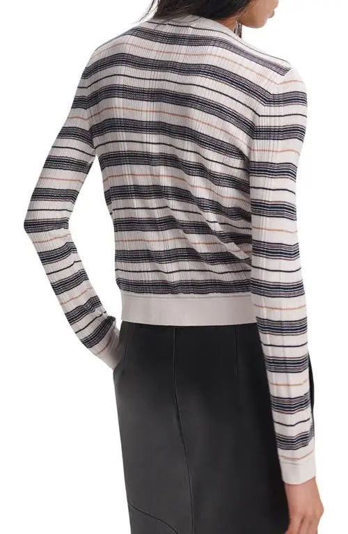 Rag & Bone Teresa Stripe Silk Blend Cardigan