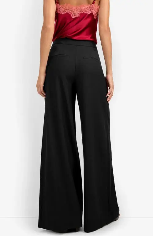 Trina Turk Mimmo Wide-leg Tailored Pants - Black