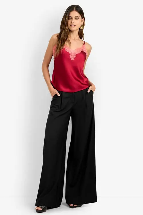 Trina Turk Mimmo Wide-leg Tailored Pants - Black