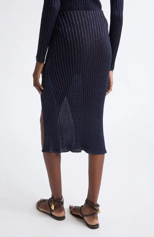 Missoni Metallic Rib Midi Skirt