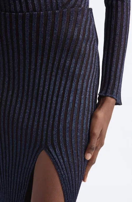Missoni Metallic Rib Midi Skirt