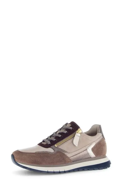 Gabor Cora Low Top Sneakers With Metallic Accents
